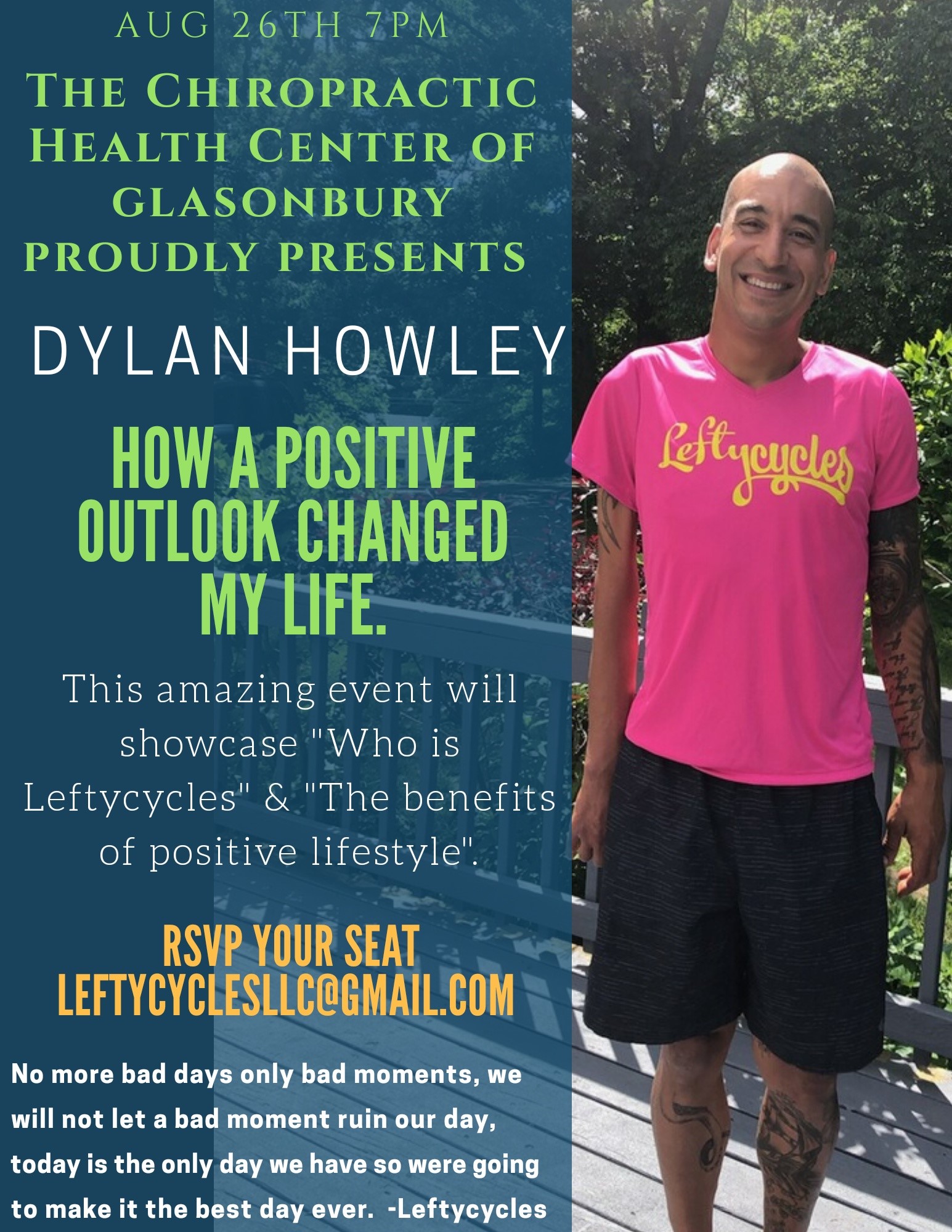 Guest Speaker Dylan Howley - Chiropractic Health Center of Glastonbury