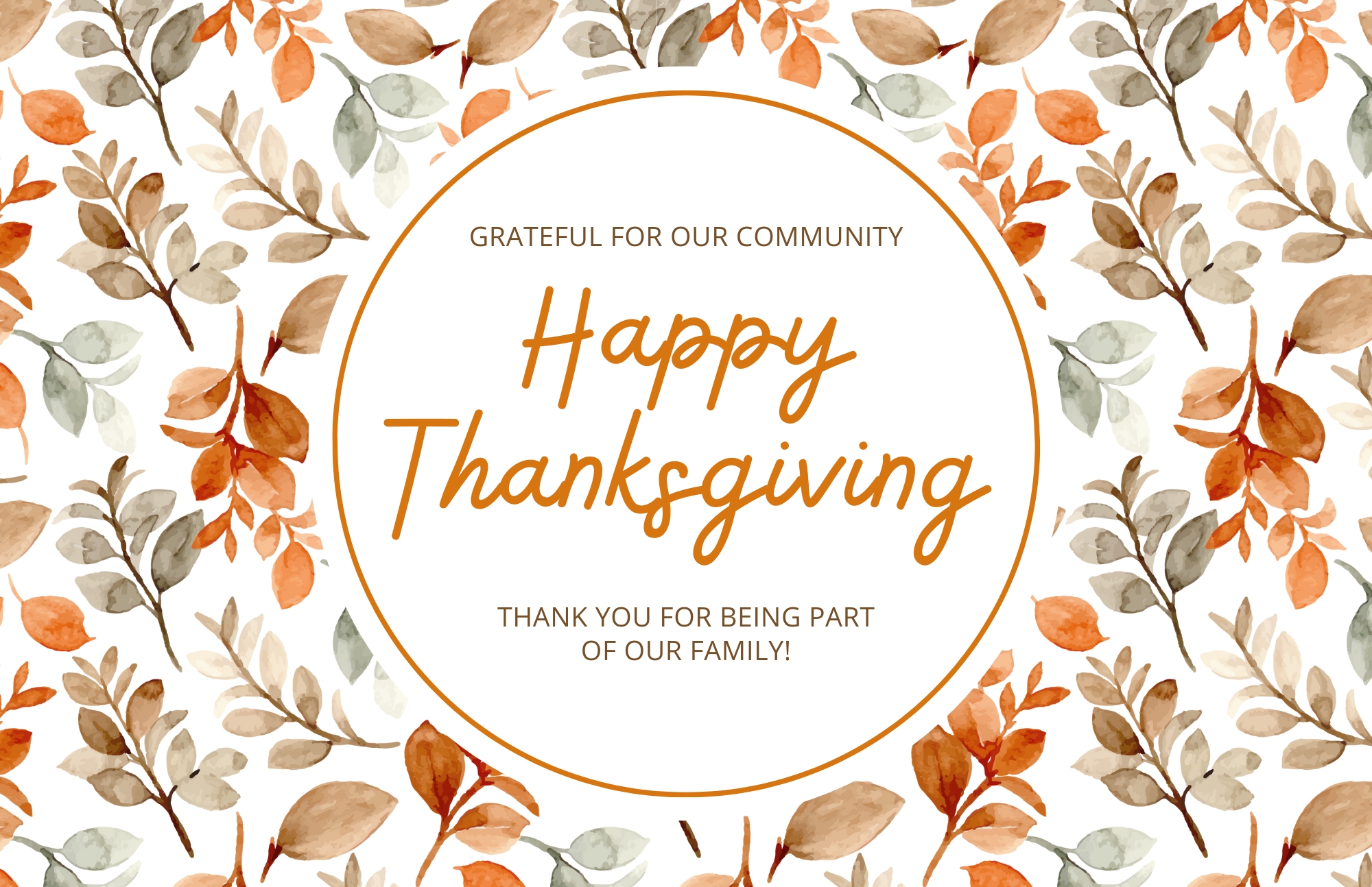 Happy Thanksgiving 2024 - Chiropractic Health Center of Glastonbury